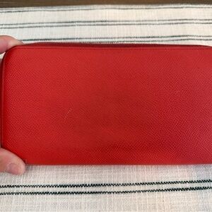 Hermes | Bags | Hermes Vibrant Pink And Red Wallet | Poshmark